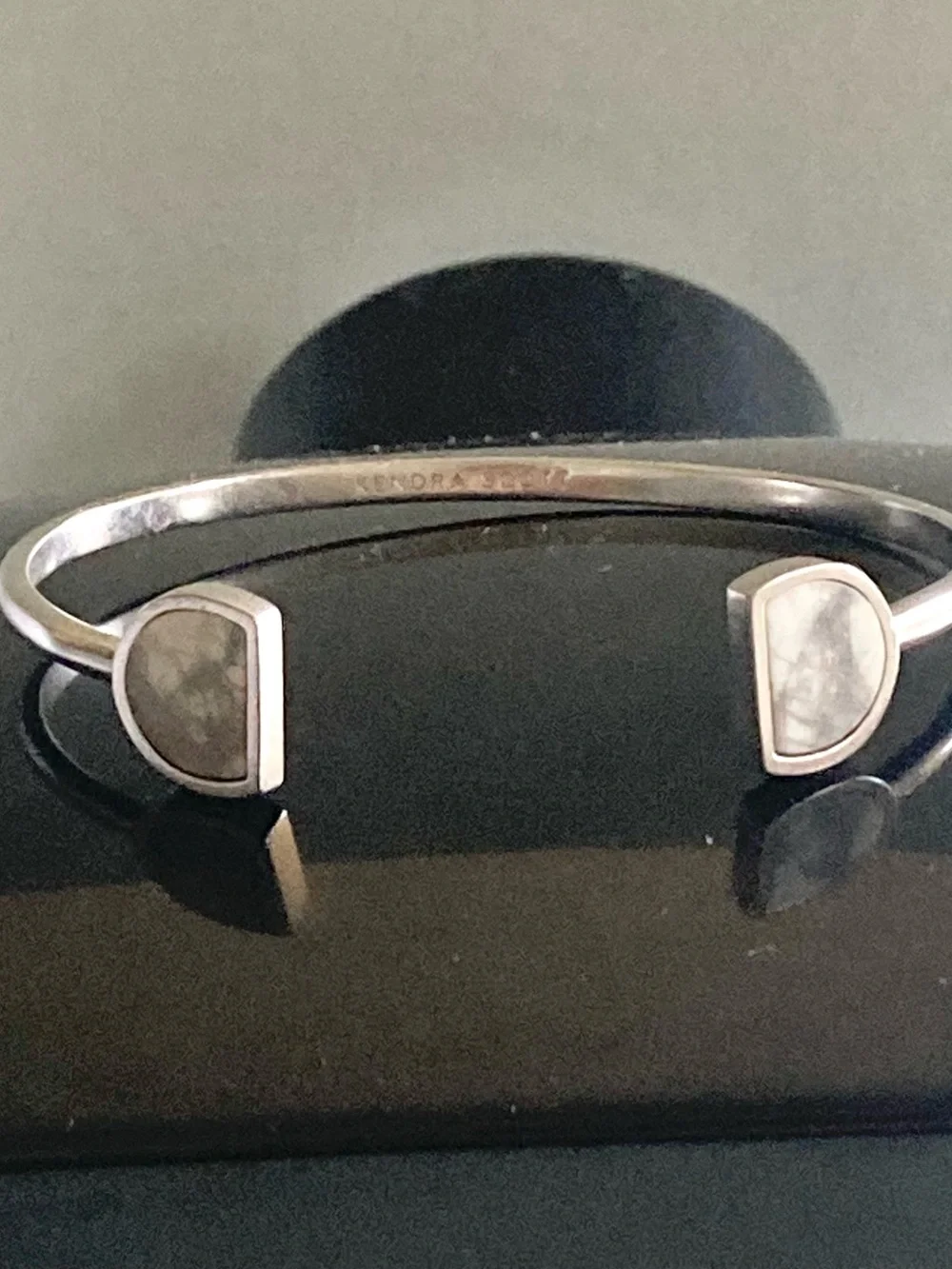 Kendra Scott | Jewelry | Kenda Scott Silver Tone Open Cuff Adjustable ...